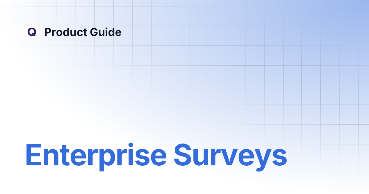 Enterprise Surveys | Product Guide